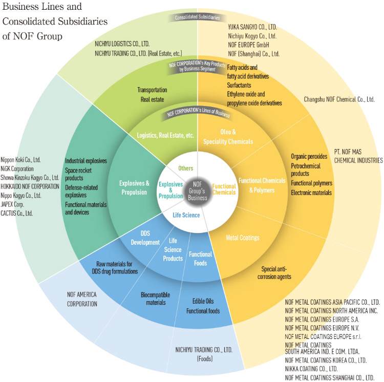 Segment Information｜Corporate Information｜NOF CORPORATION