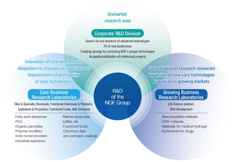 R&D Framework｜Research & Development｜NOF CORPORATION